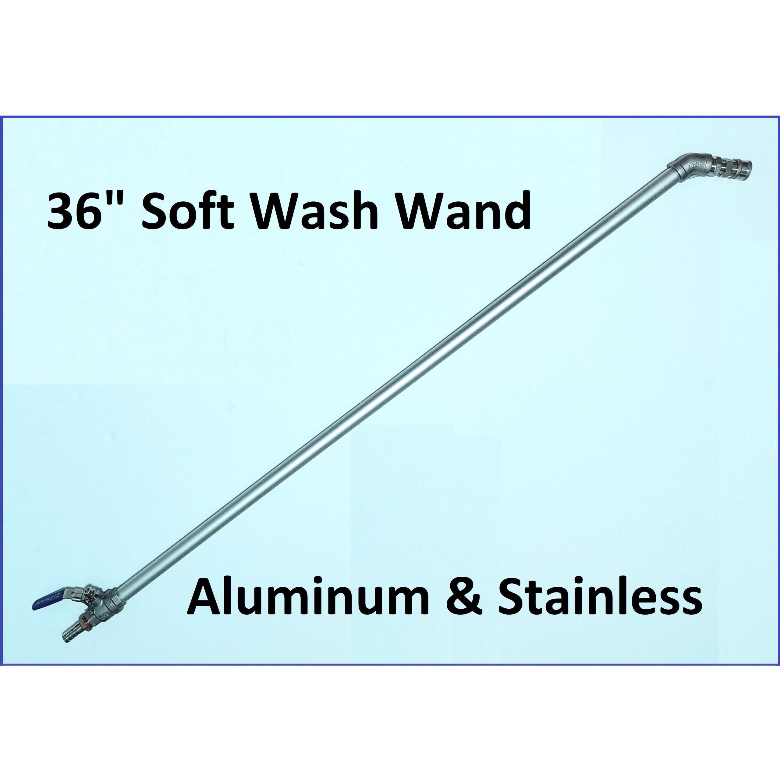 36" Soft Wash Wand Aluminum with 45 Elbow & 1/4" Quick Connect End ...