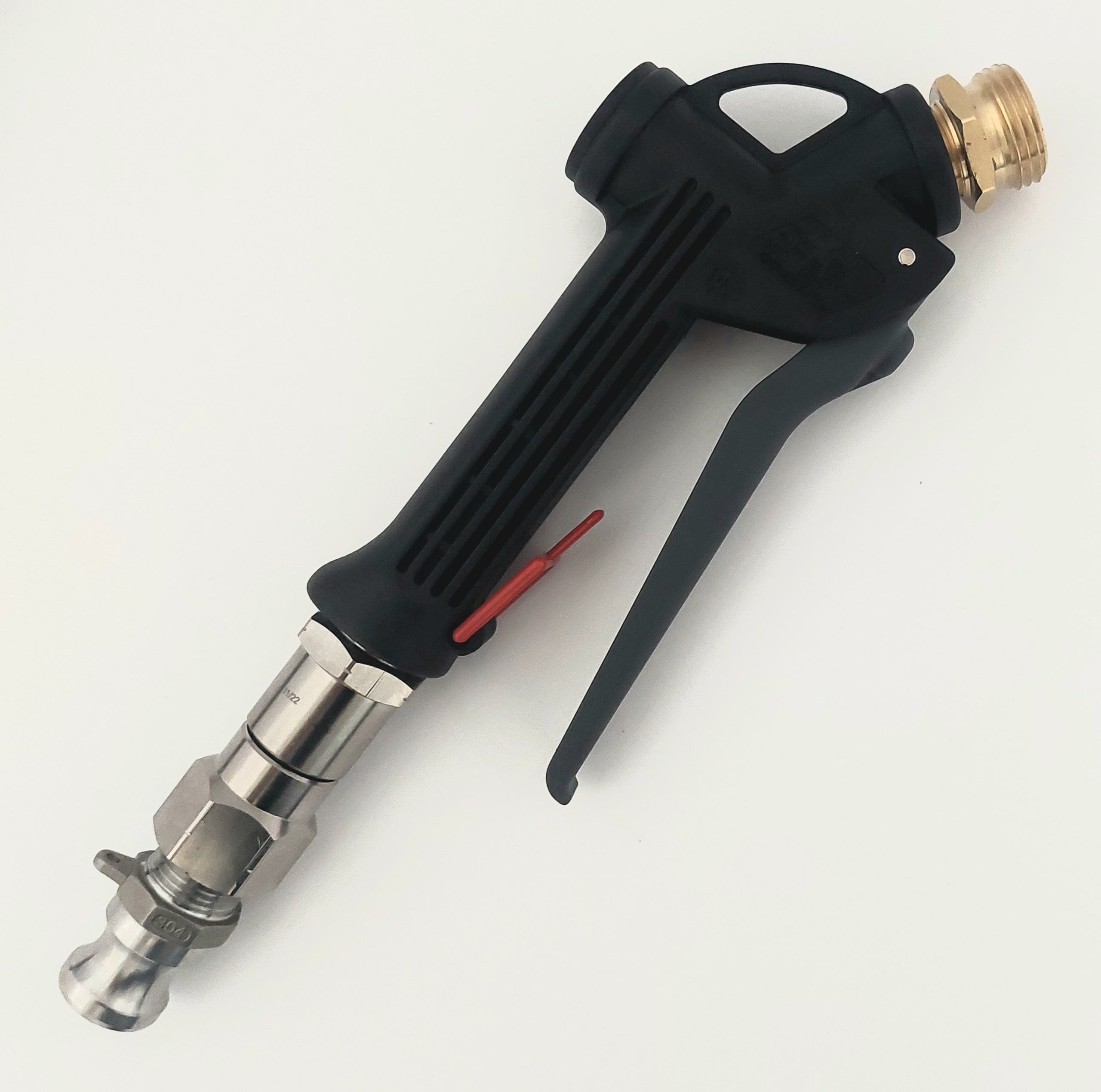 Soft Wash Gun w/ Swivel - Stainless Camlock with 3/4" Garden Hose Tip ...